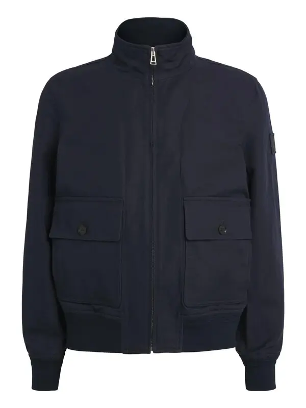Belstaff Linen-cotton Helston Jacket - Navy