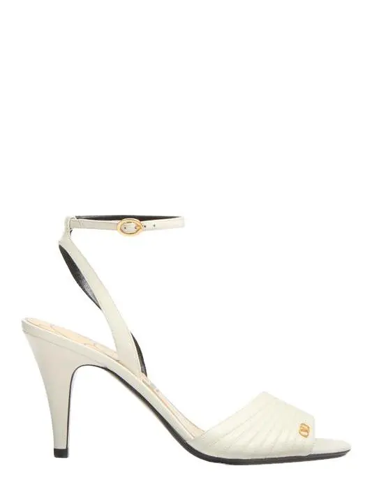 Valentino Garavani Kidskin Ladycrush Sandal - Ivory