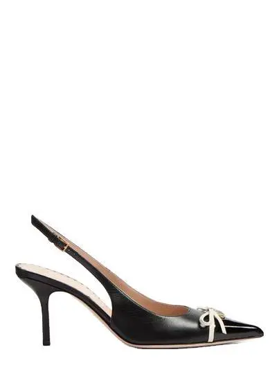 Valentino Garavani Bepointy Slingback Pump - Black/ivory