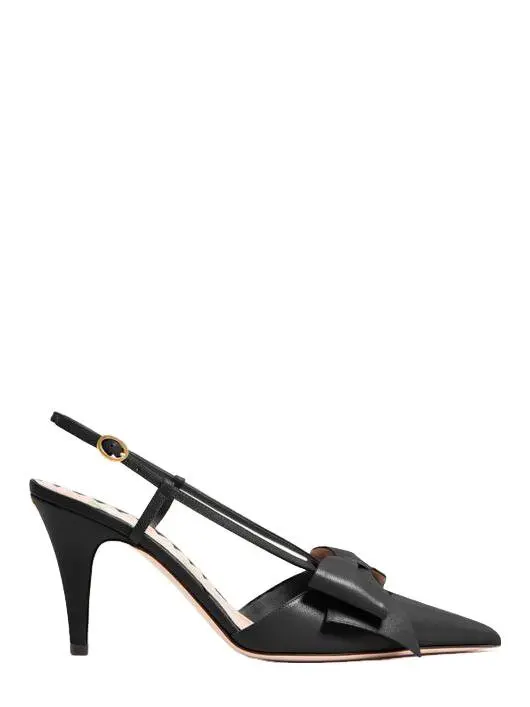 Valentino Garavani Bowow Slingback Pumps - Black