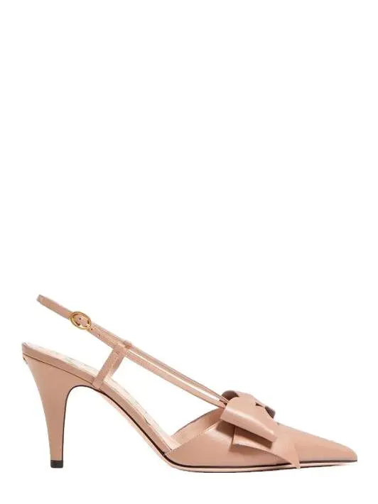 Valentino Garavani Bowow Slingback Pumps - Rose Cannelle