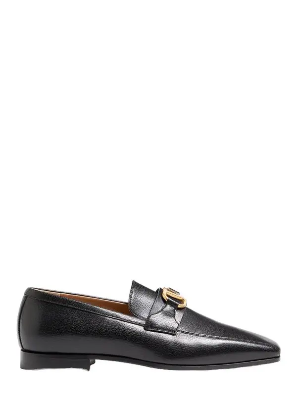 Valentino Garavani Vlogo Signature Kidskin Loafer - Black