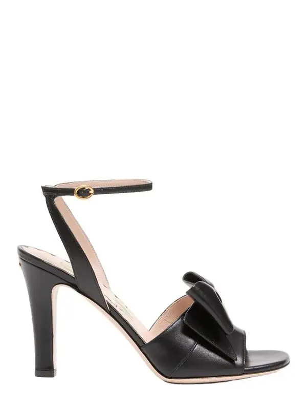 Valentino Garavani Bowow Kidskin Sandal 95mm - Black