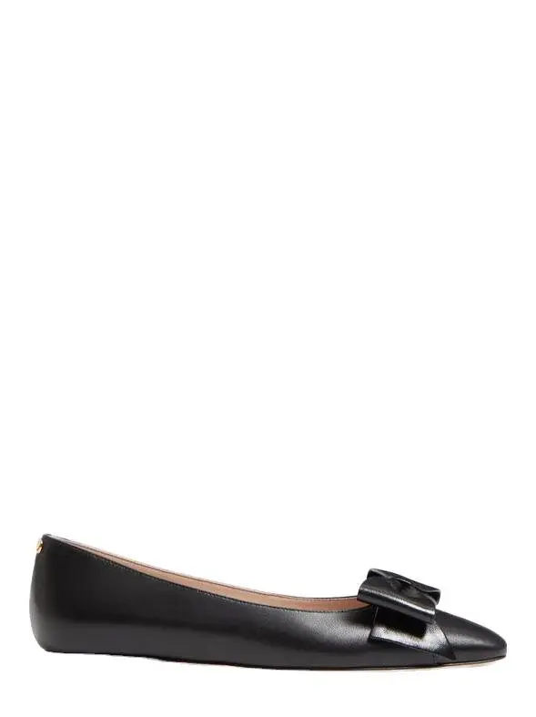 Valentino Garavani Bowow Kidskin Ballerinas - Black