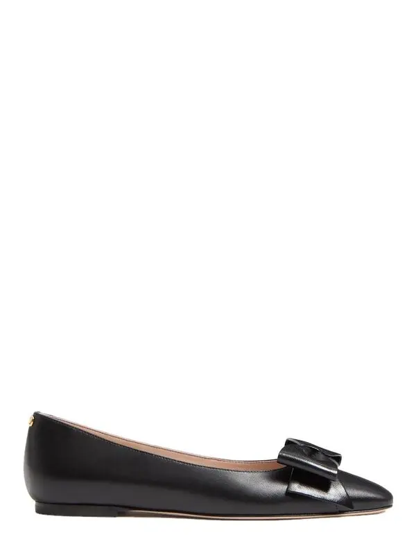 Valentino Garavani Bowow Kidskin Ballerinas - Black