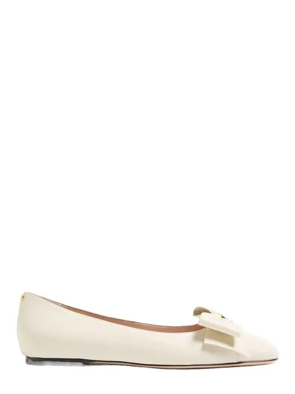 Valentino Garavani Bowow Kidskin Ballerinas - Ivory