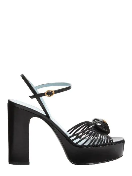 Valentino Garavani Coeur Royal Platform Sandal - Black