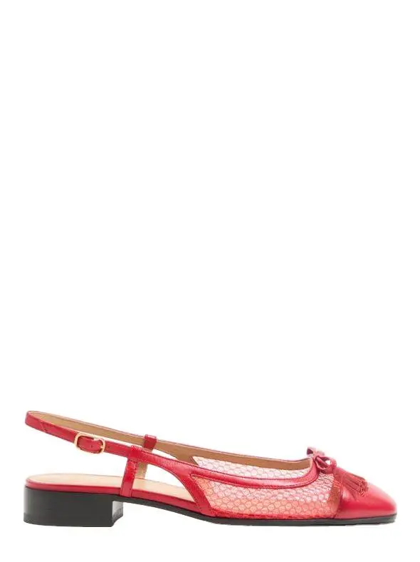 Valentino Garavani Valet Du Roi Slingback Ballerina - Rouge Pur