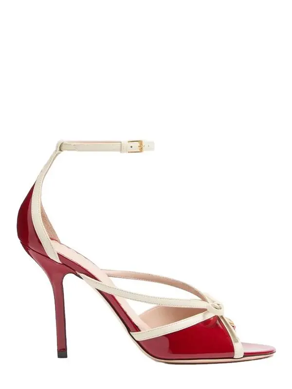 Valentino Garavani Bepointy Sandal - Red/ivory