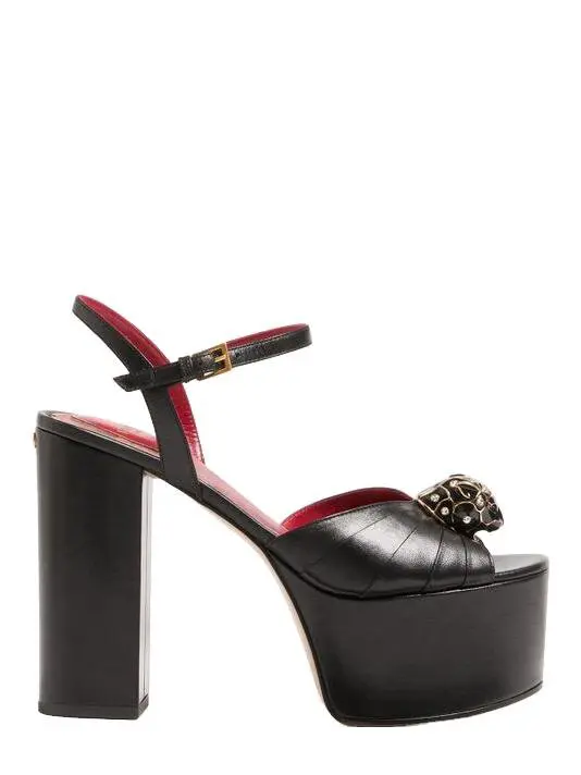Valentino Garavani Panthea Platform Sandal - Black