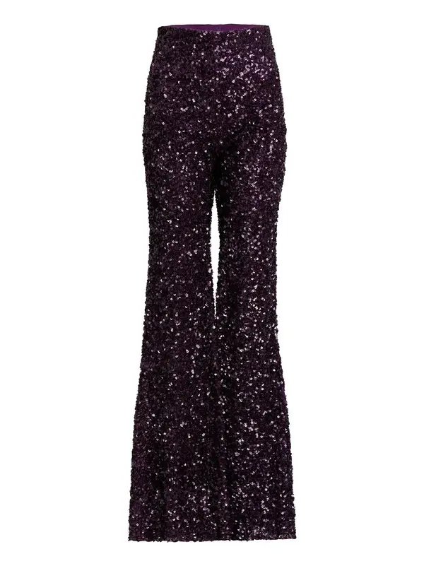 Silvia Tcherassi Avellino Sequined Pants - Purple