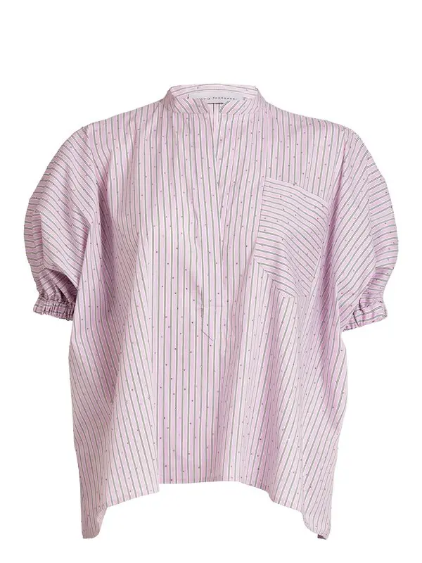 Silvia Tcherassi Susane Striped Blouse - Pink