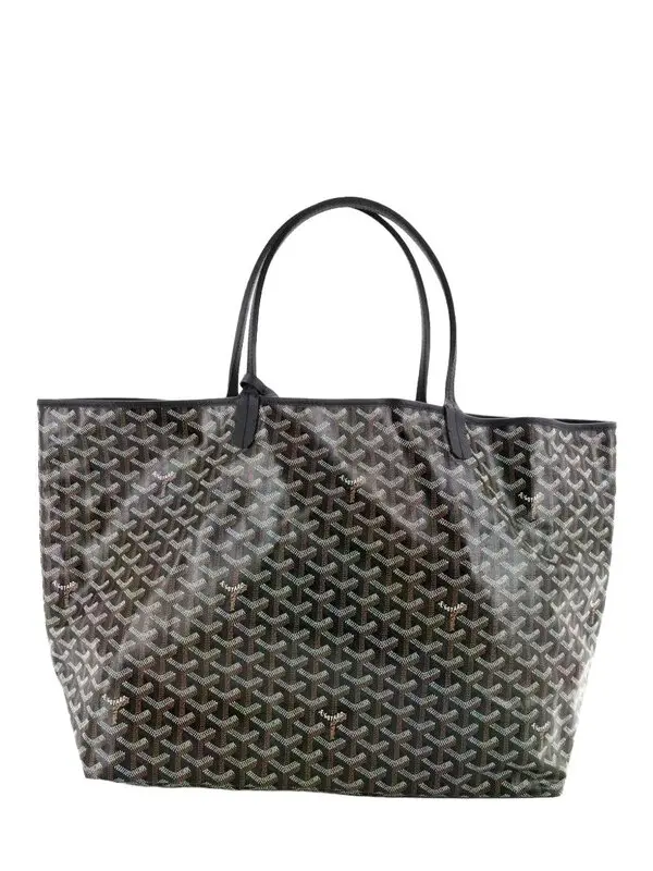 Goyard Saint Louis Coated Canvas Gm Tote Bag - Black