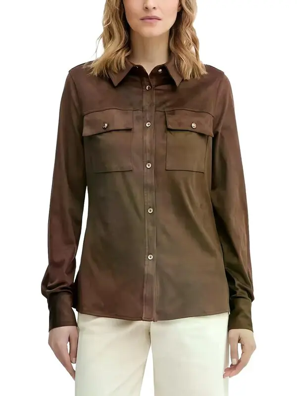 Guess Flap Pocket Shirt - Brown