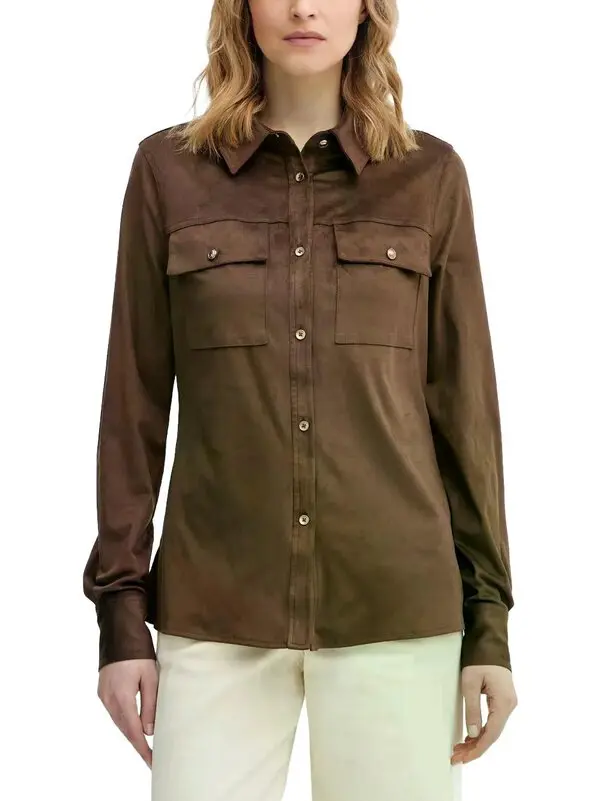 Guess Flap Pocket Shirt - Brown