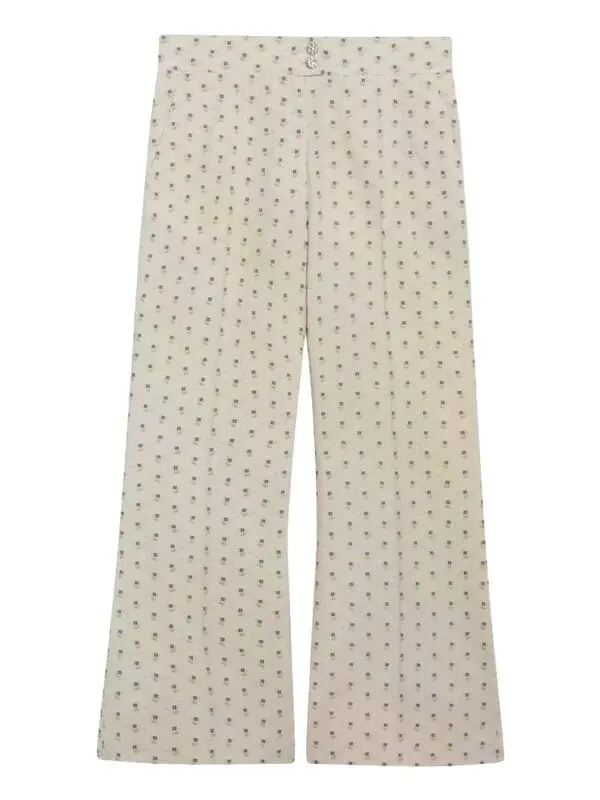Valentino Garavani Floral-print Trousers - Neutrals