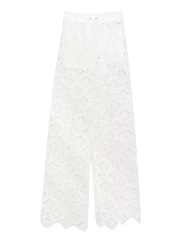 Herno Lace Trousers - White
