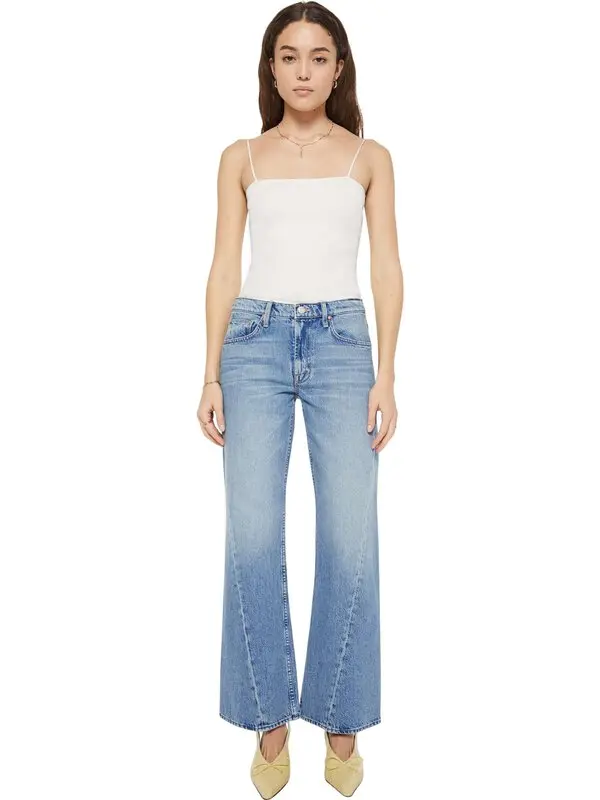 MOTHER The Bookie Twist Leap At Chance Jeans - Light Blue