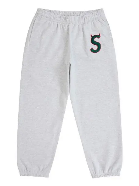 Supreme Devil Logo Sweatpant - Ash Grey