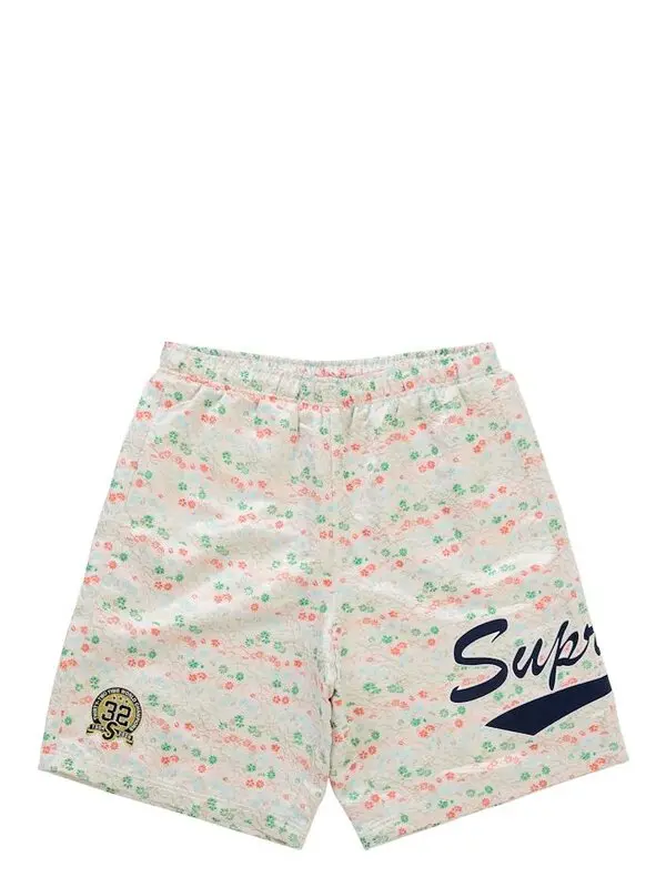 Supreme Floral Jacquard Short - White