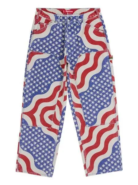 Supreme Flag Double Knee Painter Pant - Multicolor