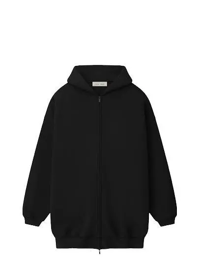 Fear Of God Essentials Property Lounge Long Zip Hoodie - Black
