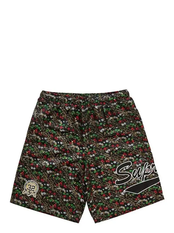 Supreme Floral Jacquard Short - Black
