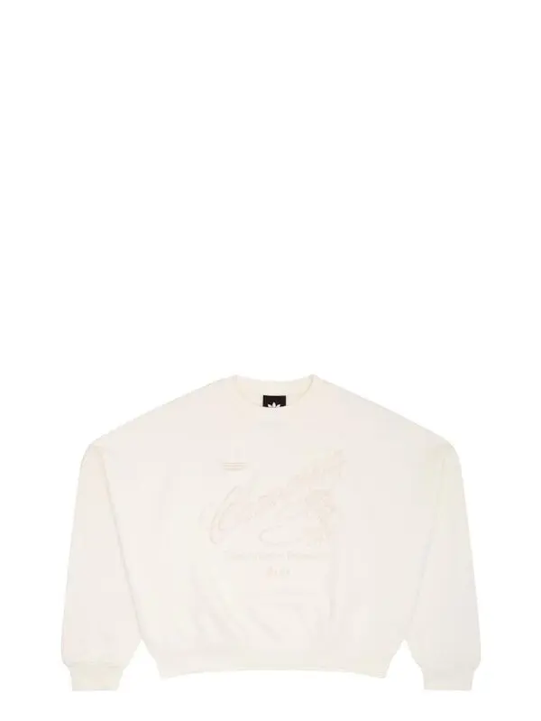Adidas X Willy Chavarria Paris Merch Crewneck Sweatshirt - Off White
