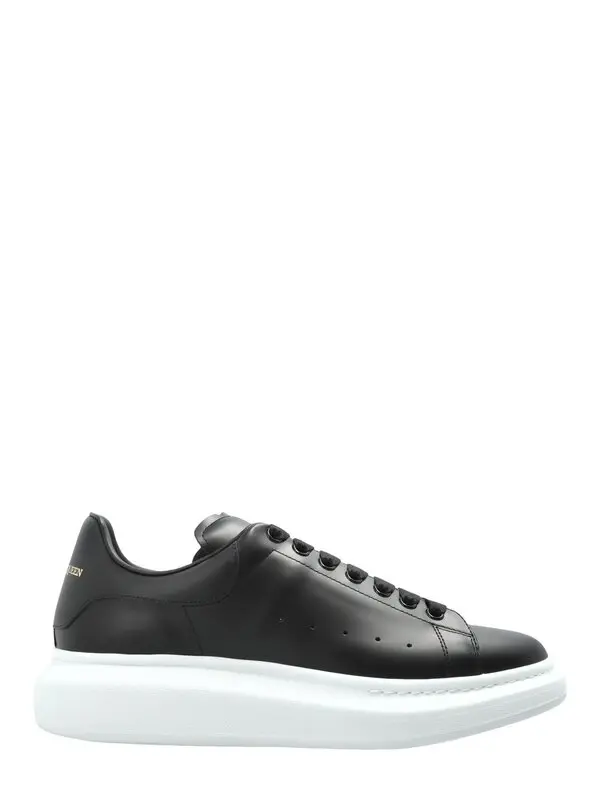 Alexander McQueen Leather Sports Shoes - Black