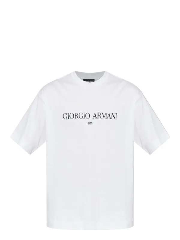 Giorgio Armani T-shirt With Logo - White