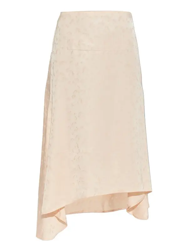 Victoria Beckham Asymmetric Floral Skirt - Pink