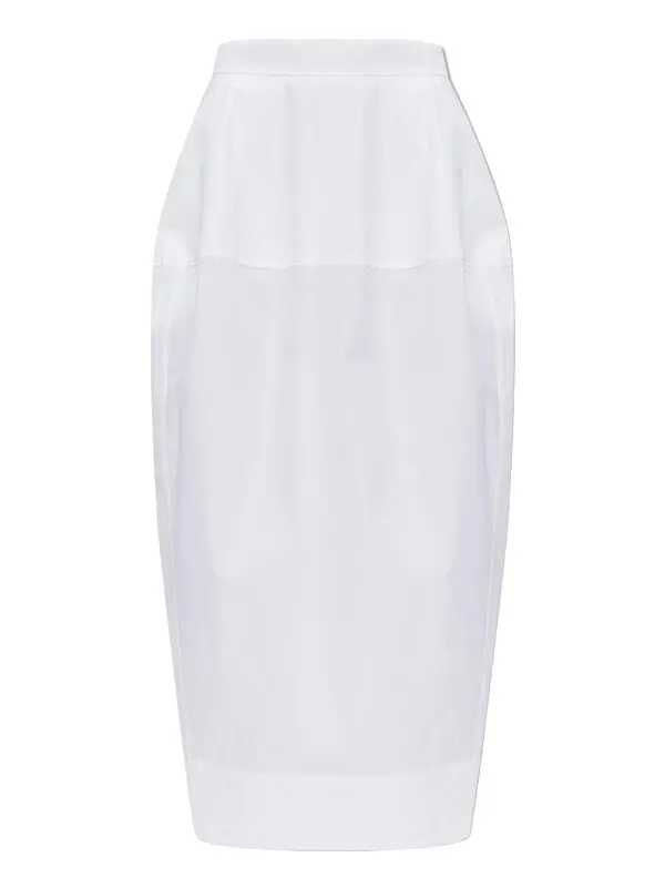 RÓHE Midi Skirt With Slit - White