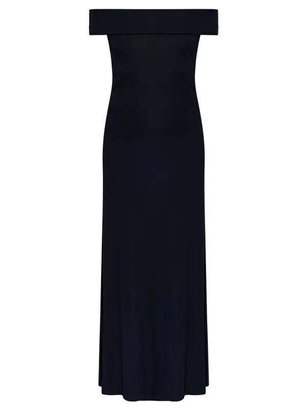 Alaïa Sleeveless Fitted Dress - Navy Blue