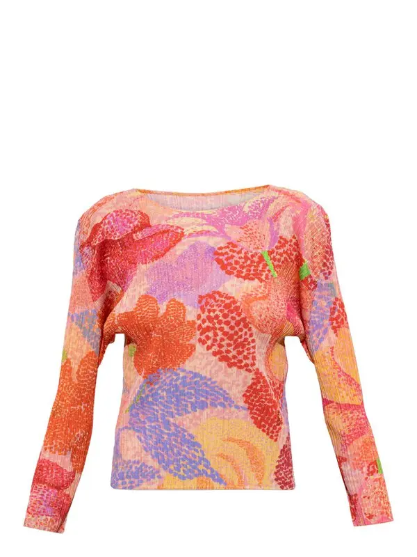 Issey Miyake Pleated Top - Multicolor