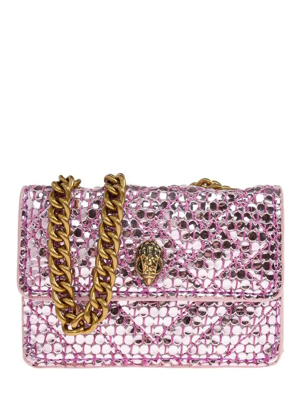 Kurt Geiger Micro Kensington Chain Wallet - Pink