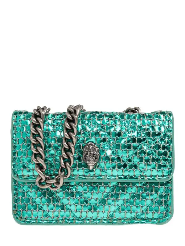 Kurt Geiger Micro Kensington Wallet On Chain - Green