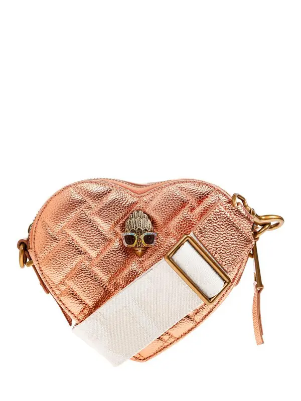 Kurt Geiger Kensington Heart Shoulder Bag - Orange