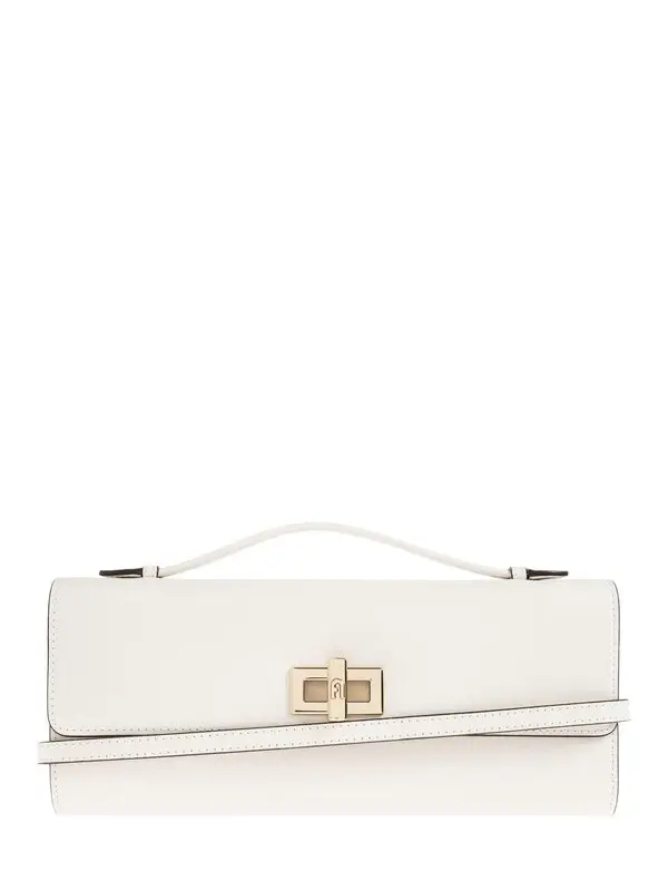 Furla Clara' Clutch - Cream