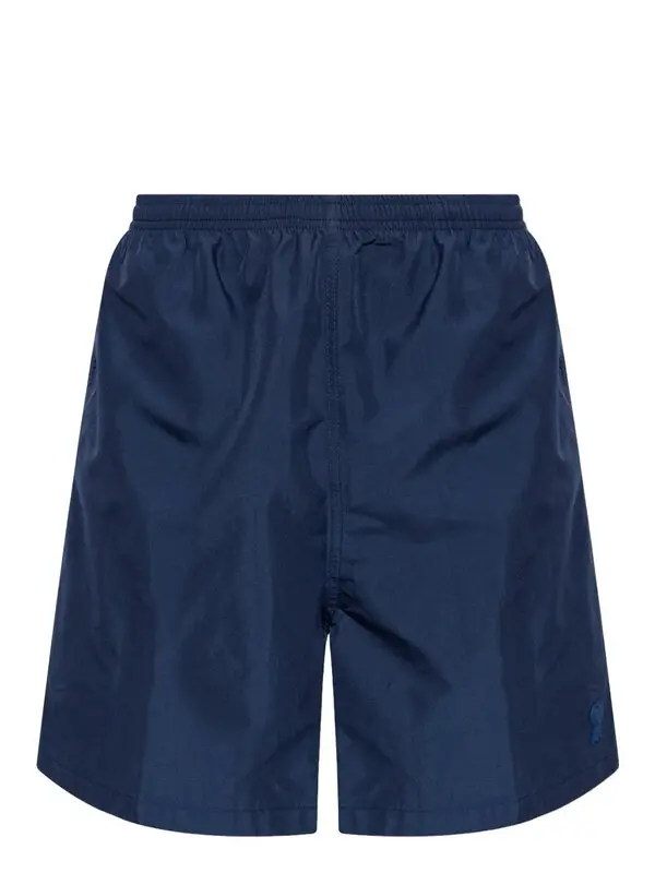 Ami Swim Shorts With Pockets - Navy Blue