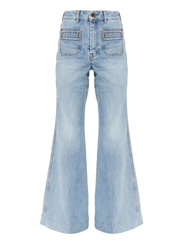 Zimmermann Flared Leg Jeans - Blue
