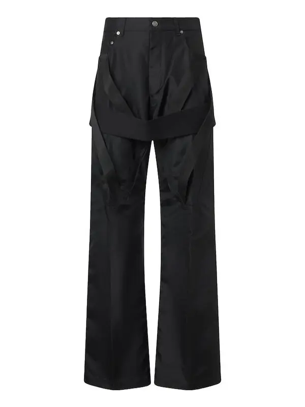 Rick Owens Megastrapped Geth Wide-leg Pants - Black