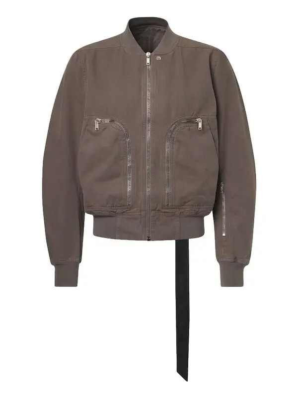 Rick Owens Cotton Bomber Jacket - Grey