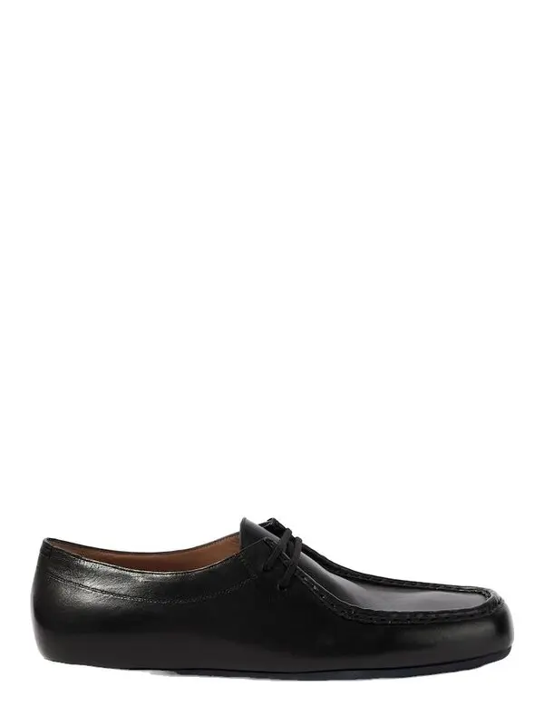 JIL SANDER Leather Lace-up Shoes - Black