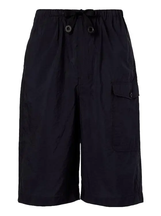 LEMAIRE Cotton-blend Bermuda Shorts - Black