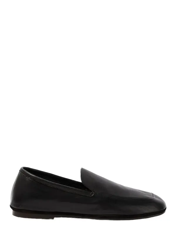LEMAIRE Leather Slip-on Shoes - Black