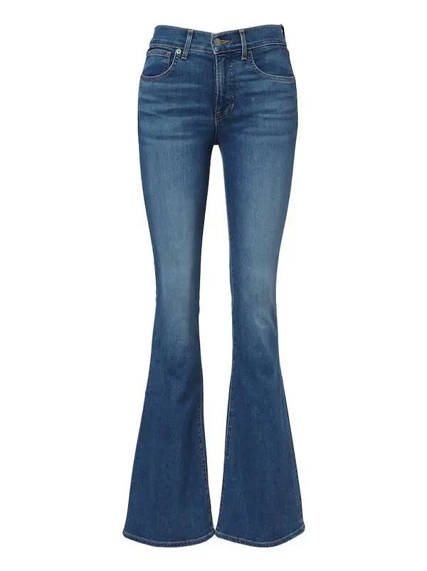 Veronica Beard Beverly Flared Jeans - Blue
