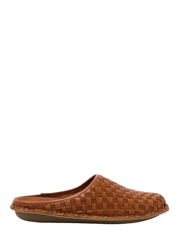Comme Des Garçons X Vibae Leather Mules - Brown