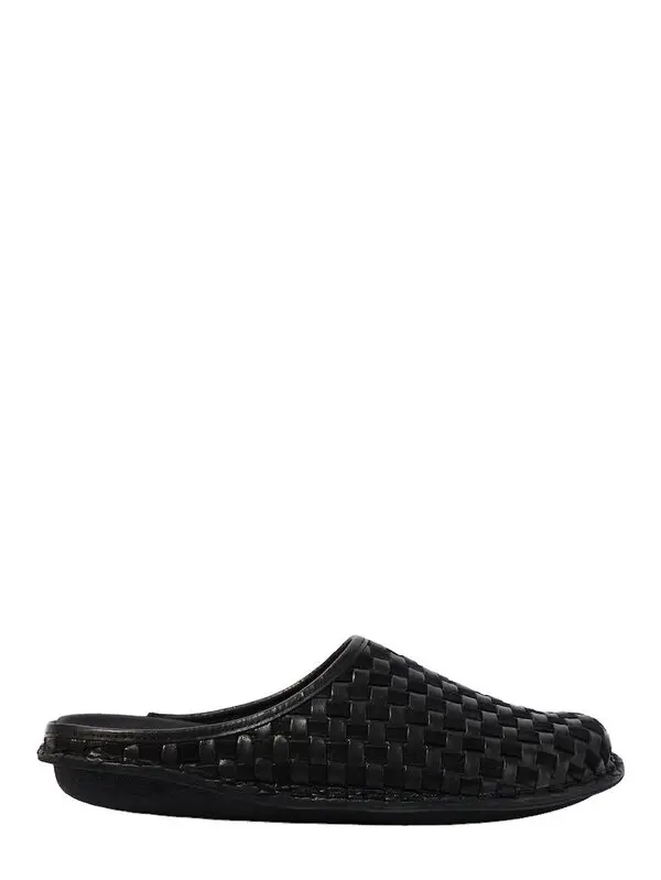 Comme Des Garçons X Vibae Leather Mules - Black