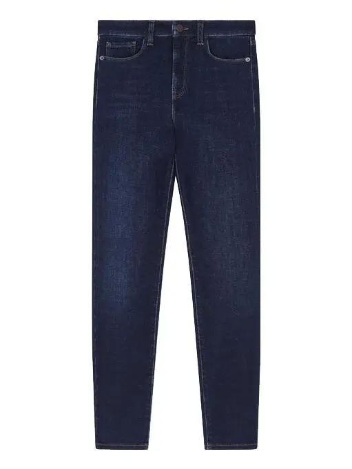 Emporio Armani Worn-look Stretch-denim Skinny Jeans - Blue