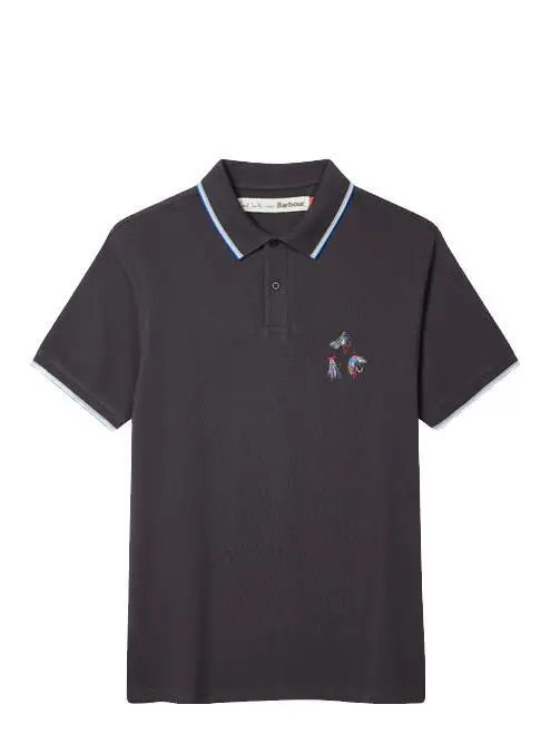 PAUL SMITH LOVES BARBOUR Dark Navy Lure Polo Shirt - Blue